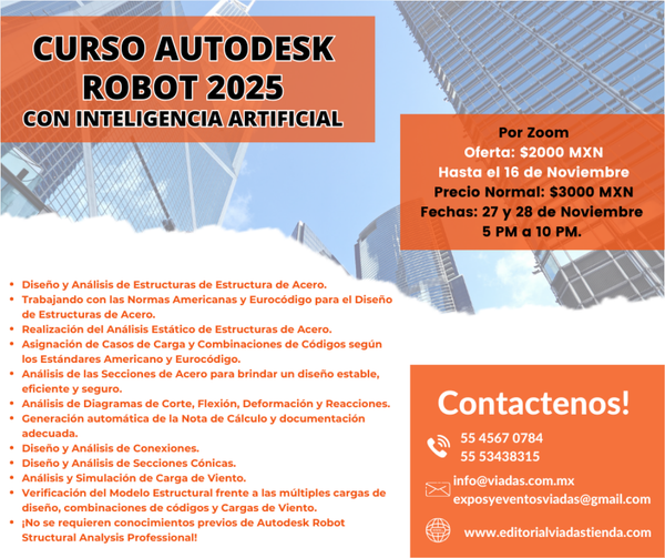 Taller: Curso de Autodesk Robot para Estructuras en Acero. – Editorial ...